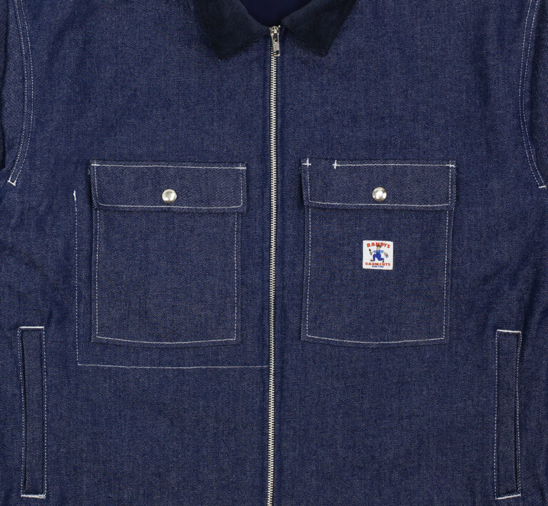 Fully Lined Indigo Raw American Denim Station Jacket - Randy's Garments
